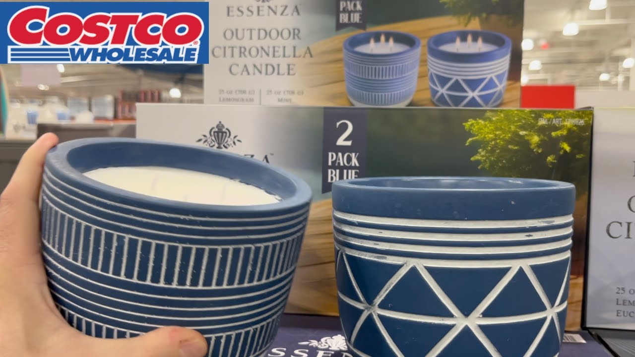 Costco Essenza Outdoor Citronella Candle Youtube