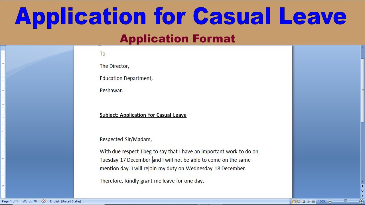 Who Else Wants Info About Casual Leave Letter Format Civil Resume For
