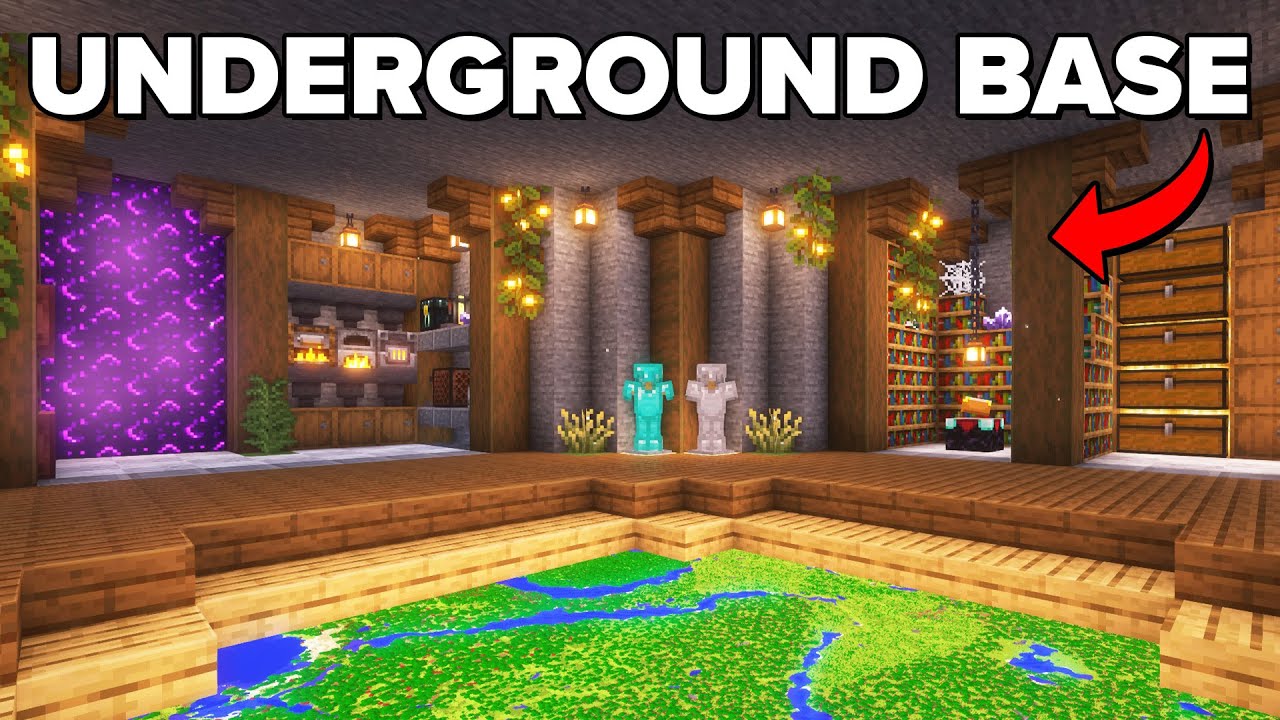 Minecraft Ultimate Underground Base Tutorialёяпа Youtube