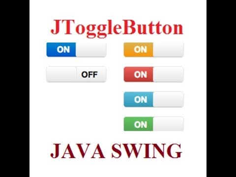 Jtoggle Button In Java Swing Example Youtube