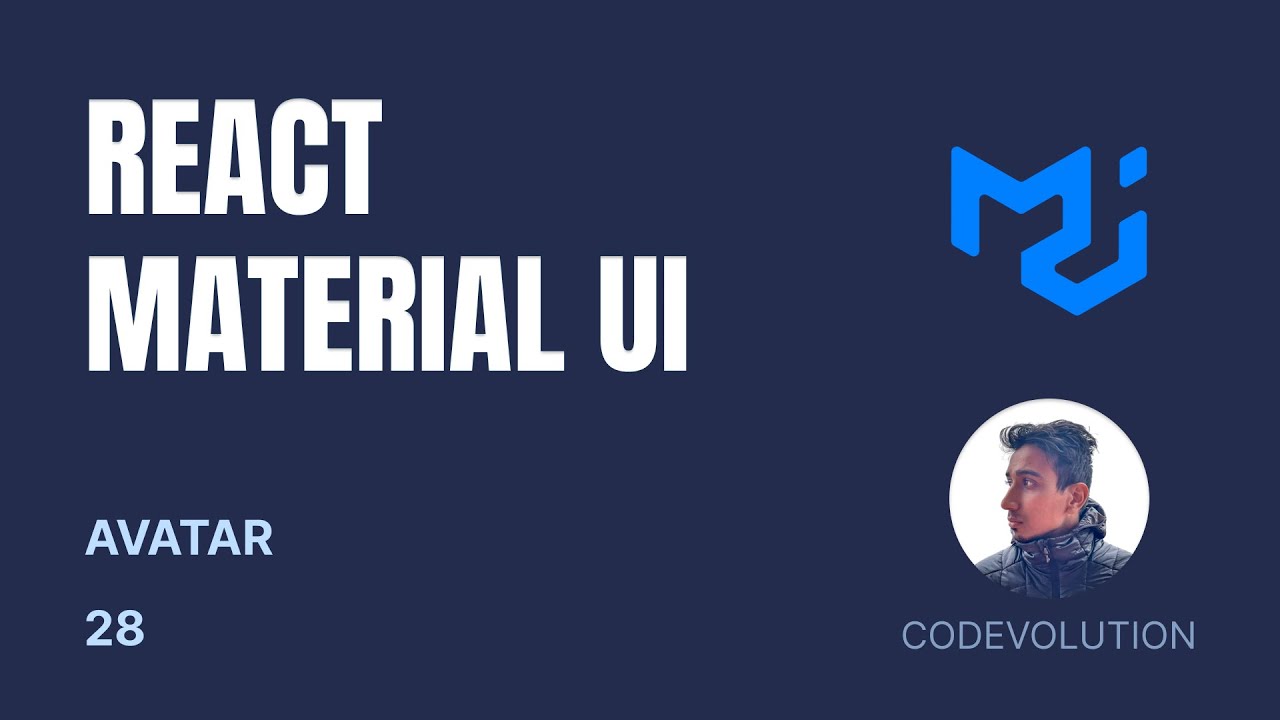 React Material Ui Tutorial 28 Avatar Youtube