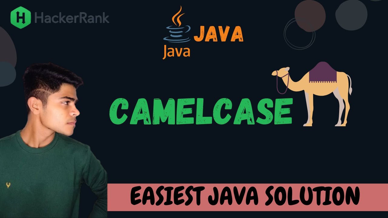 Camelcase Algorithm Solution In Java Hackerrank Youtube