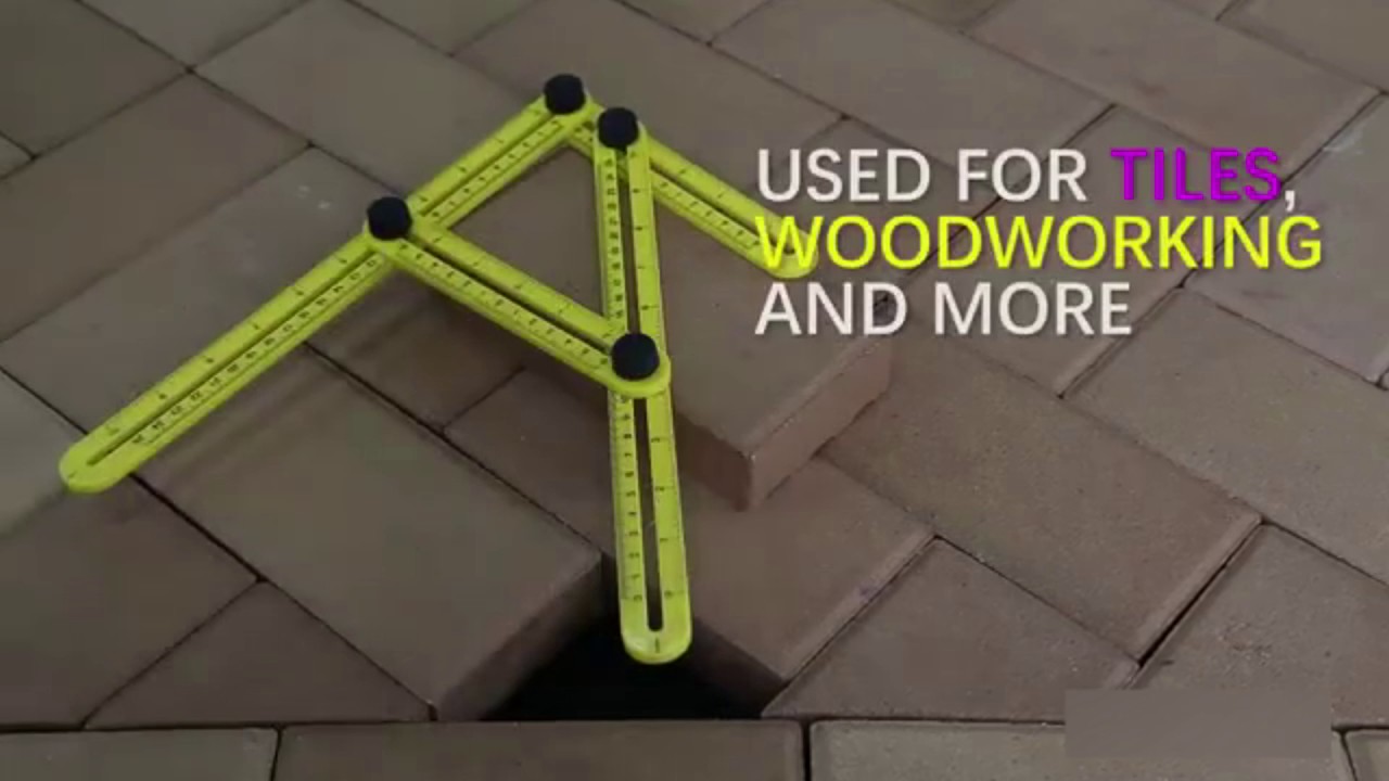 Magic Ruler Multi Angle Ruler Floor Tile Cutting Template Youtube