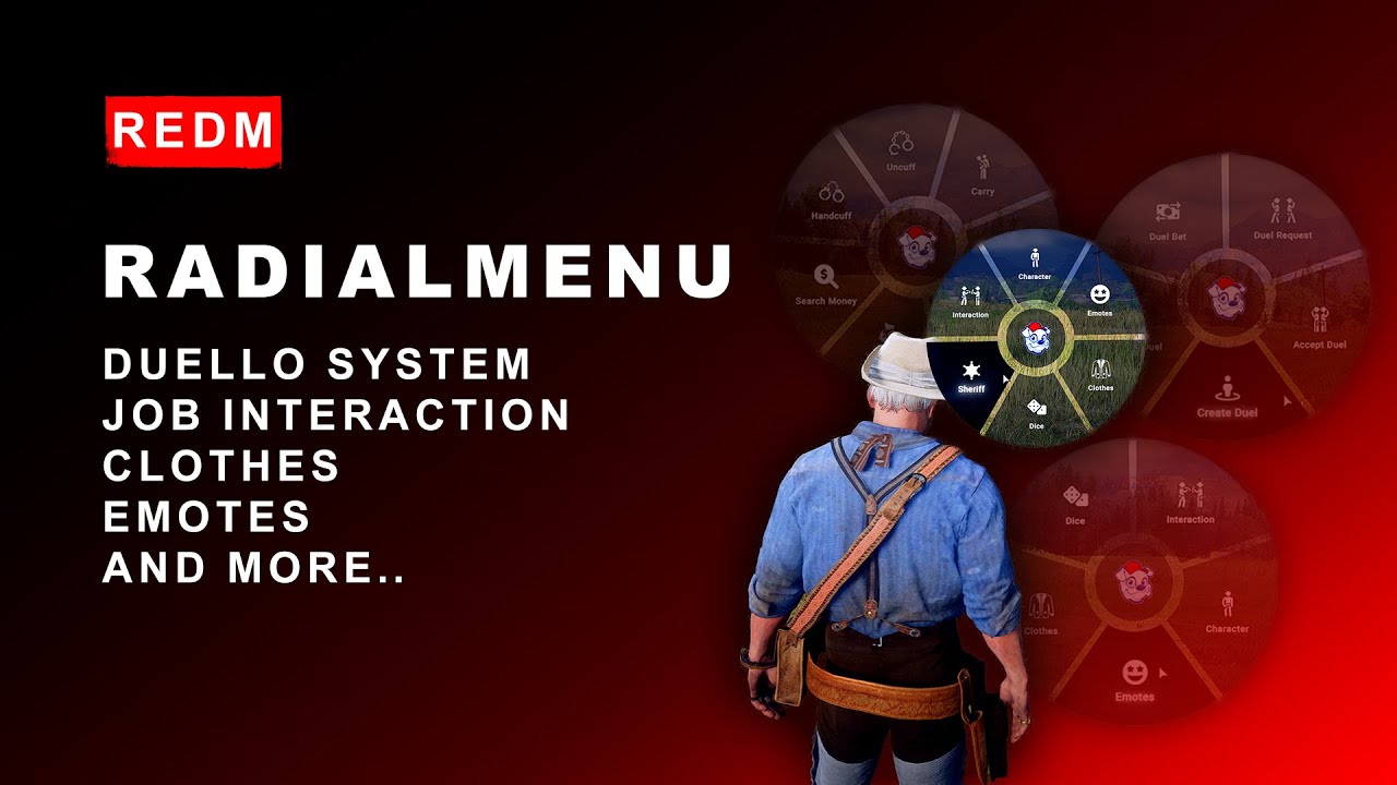 Fx Radialmenu Redm Scri̇pt Youtube