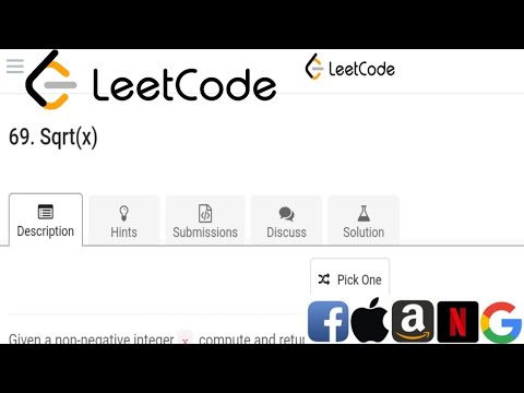 Sqrt X Leetcode 69 Java Binary Search Leetcode 69 Leetcode