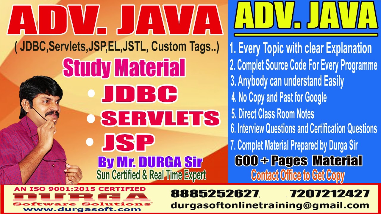 Durga Sir Adv Java Study Material Youtube