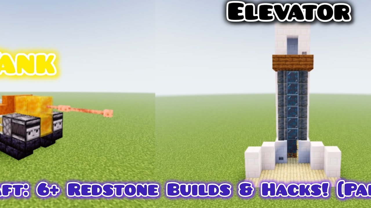 Minecraft 6 Redstone Builds Hacks Youtube