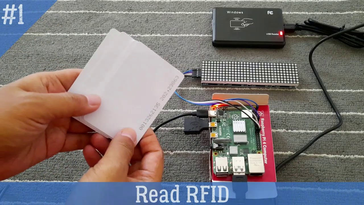 Raspberry Pi Usb Rfid Reader 125 Khz Youtube