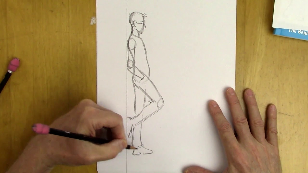 How To Draw A Standing Pose Youtube