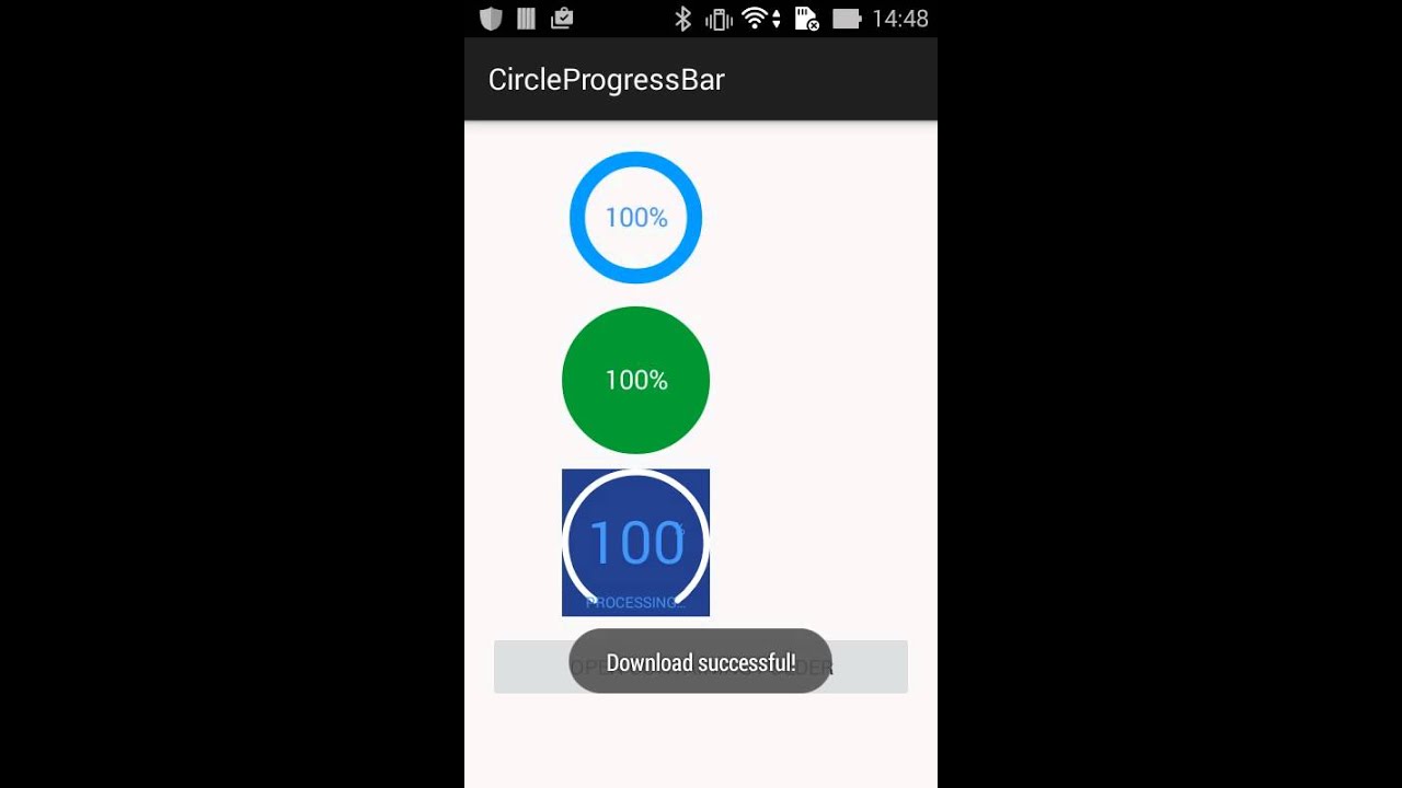 Circular Progressbar In Android Youtube