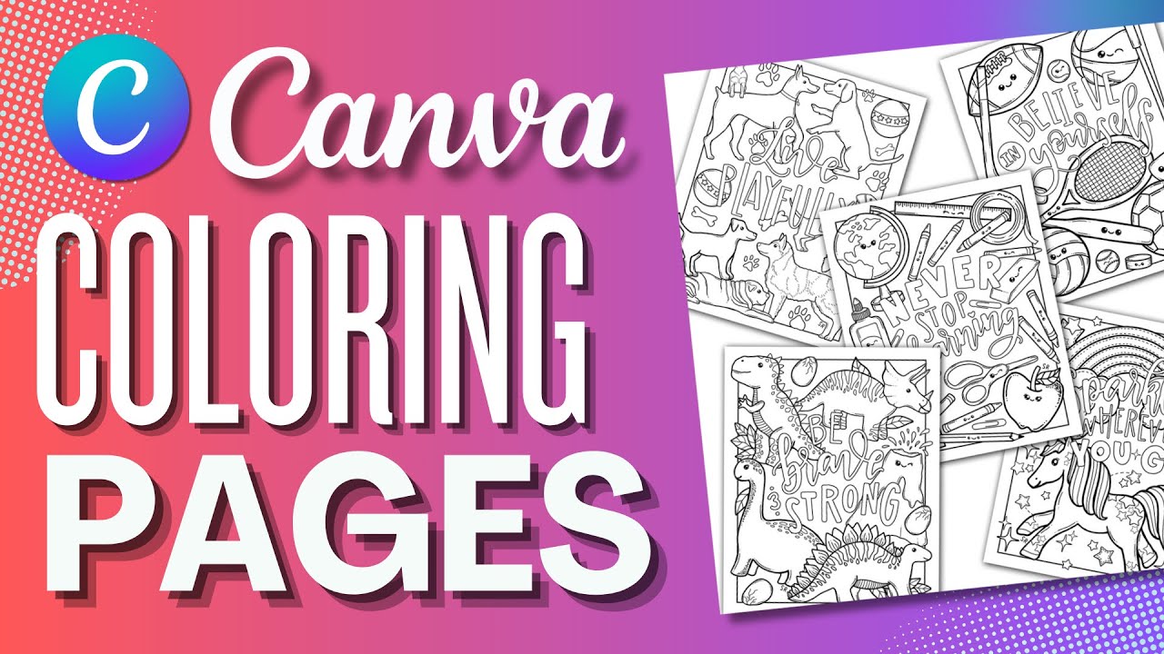 How To Make Coloring Pages In Canva