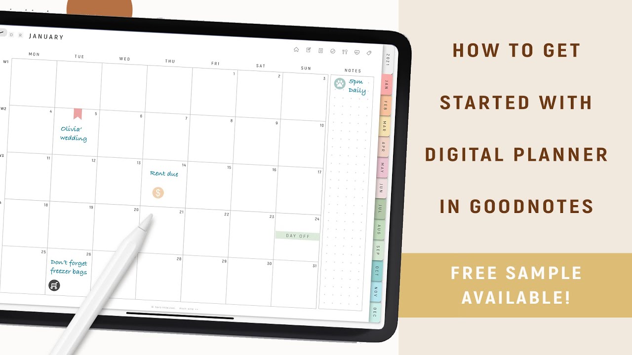 How To Get Started With Digital Planner In Goodnotes 2020 Youtube