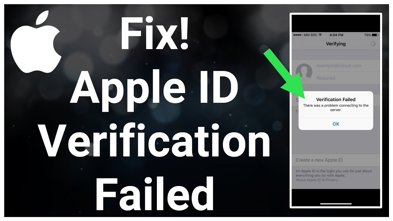 How To Fix Apple Id Verification Failed Iphone Youtube