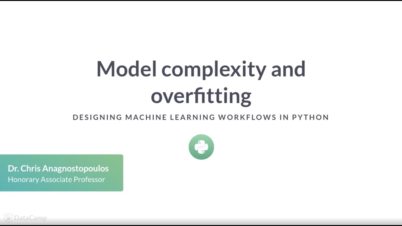 Python Tutorial Model Complexity And Overfitting Youtube