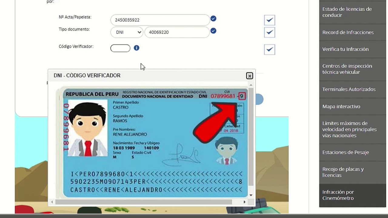 Consulta Cinemómetro Youtube
