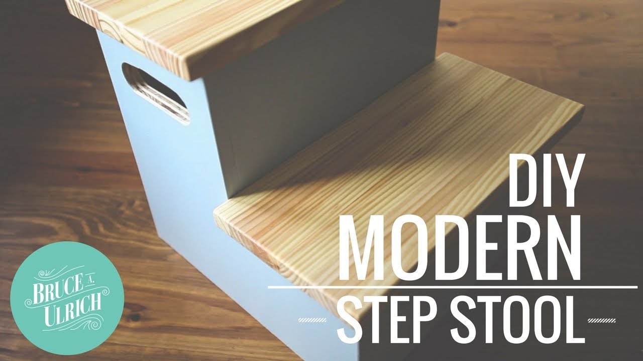 Diy Modern Step Stool Youtube