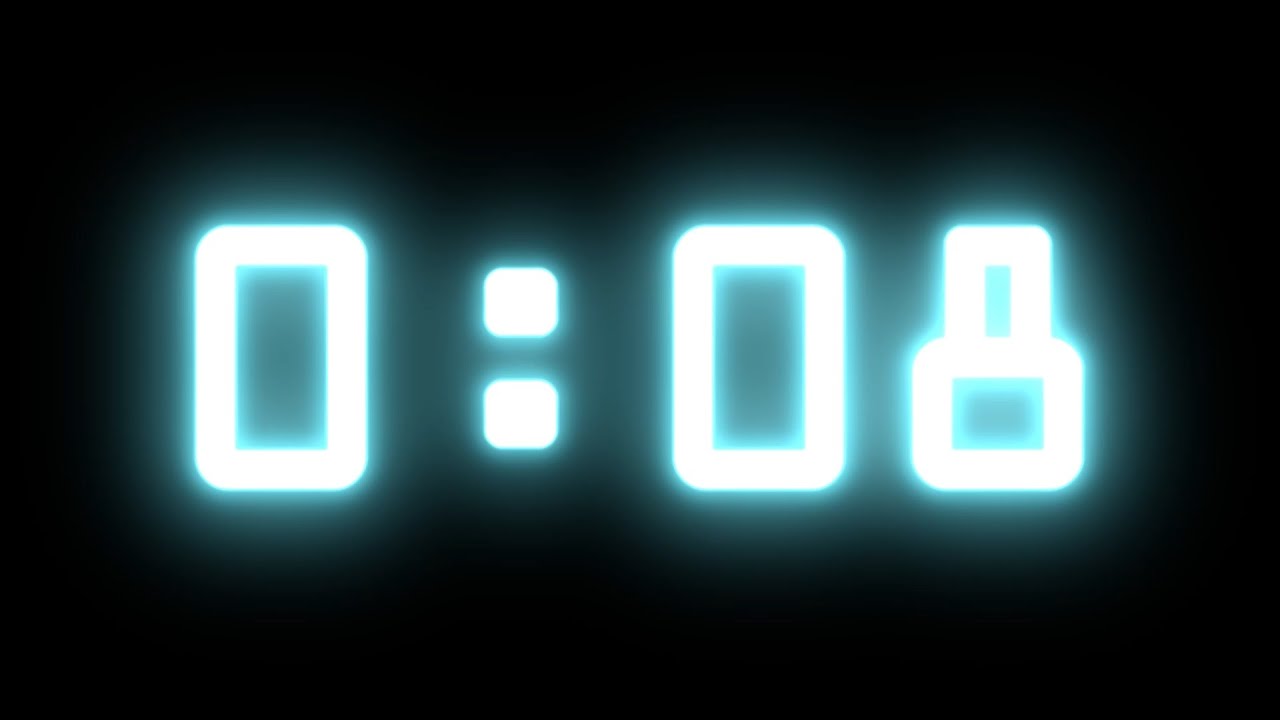 8 Second Neon Timer Youtube