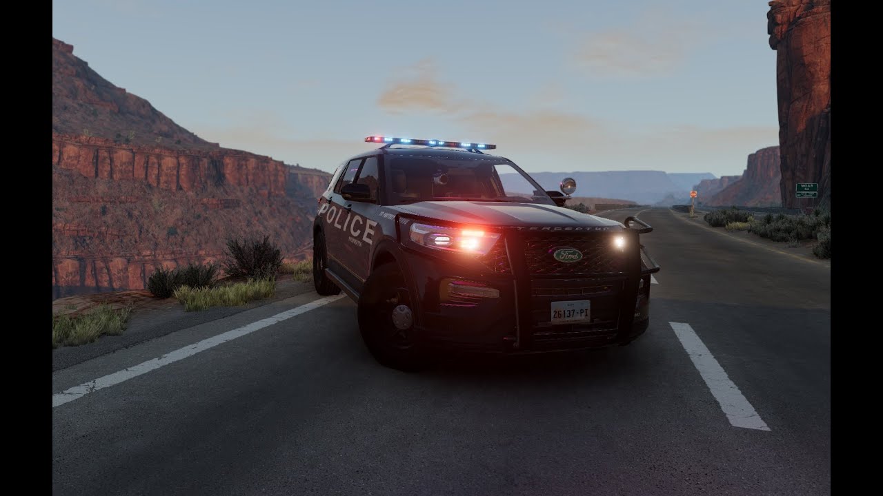 Ford Explorer Police Interceptor 2020 In Beamng Drive Youtube