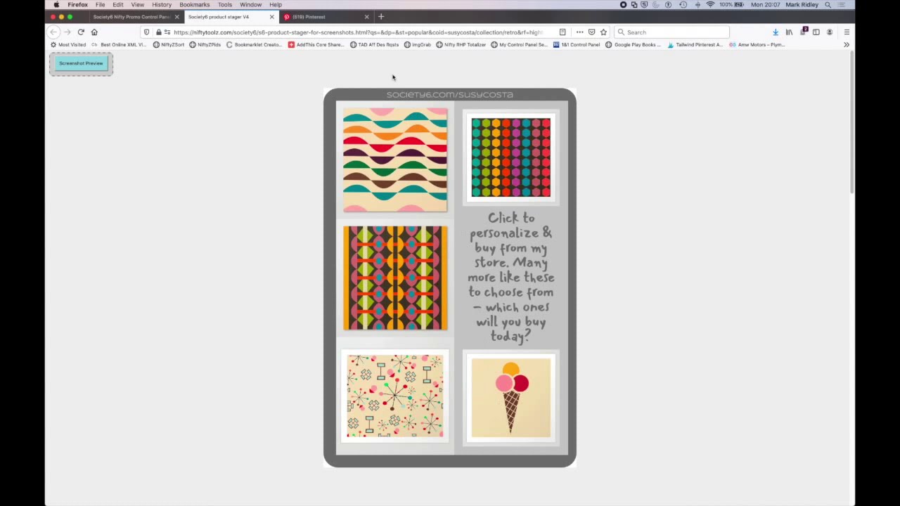 How To Make Pinterest Pins From Your Store With The Society6 Nifty
