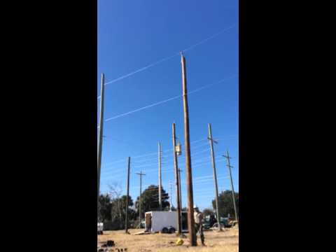 Apprentice Lineman Pole Climb Fail Youtube