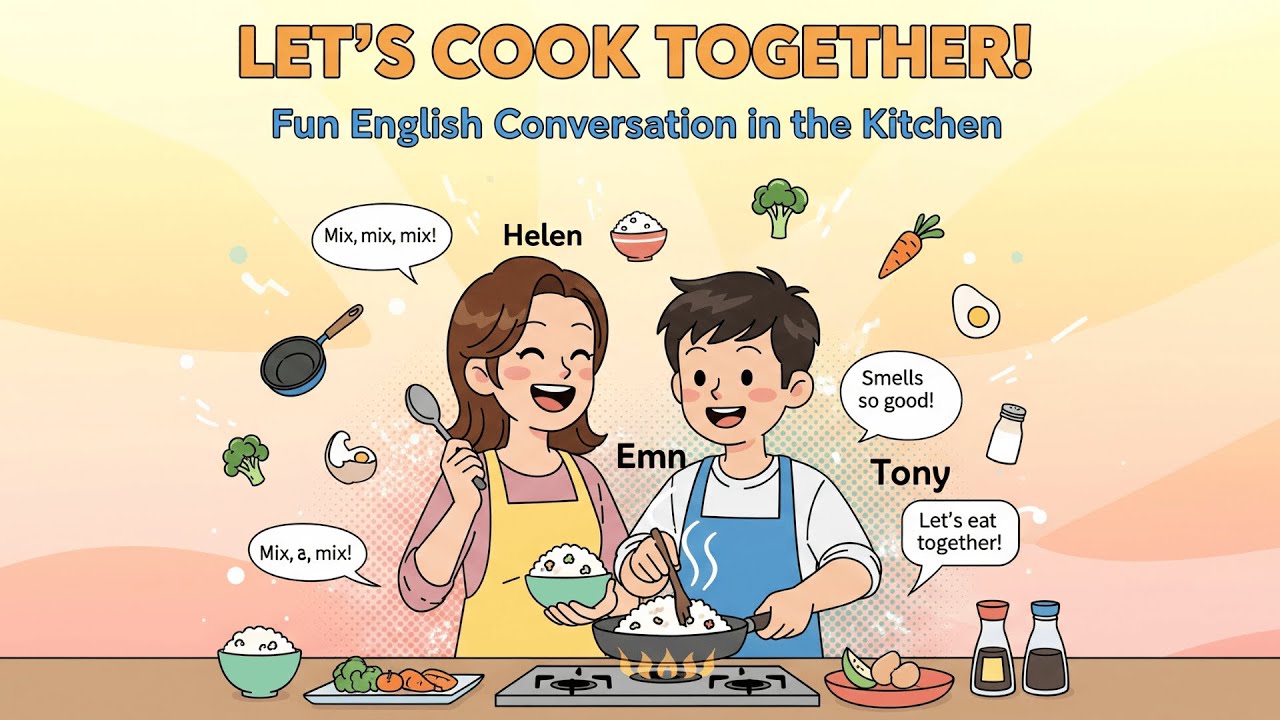 Let S Cook Together Morning English Talk Youtube