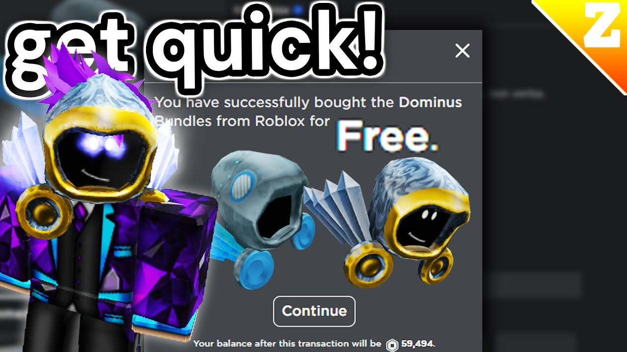 Roblox Released These New Dominus For Free Quick Youtube
