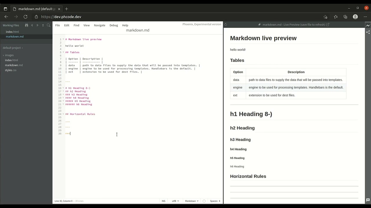 Markdown Preview Phoenix Code Editor Youtube