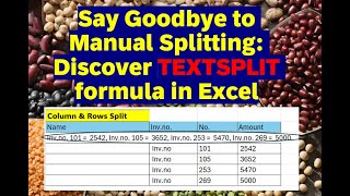 Say Goodbye To Manual Splitting Discover New Textsplit Formula In Ms ...