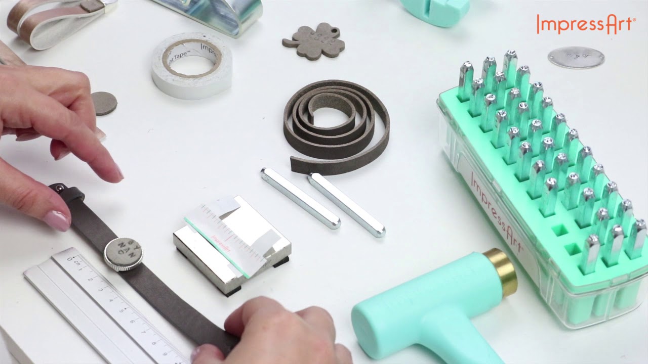Impressart Tutorial Stamping On Designer Quality Leather Youtube