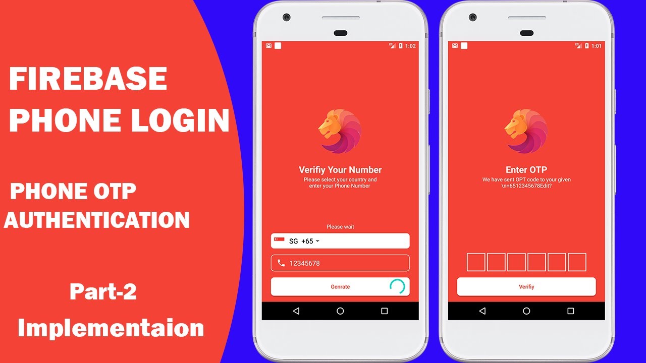 Firebase Phone Authentication Using Otp Implementation Phone Login