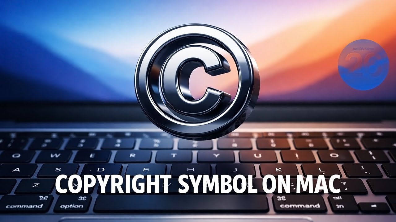 How To Type Copyright Symbol On Macbook Youtube
