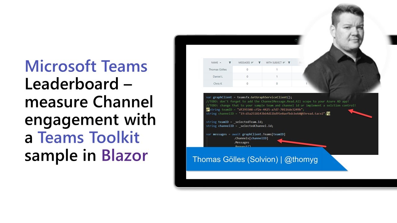 Teams Toolkit V2 With Blazor Teams Leaderboard Sample Measure