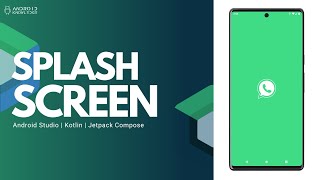 Splash Screen In Android Studio Jetpack Compose App Startup Screen
