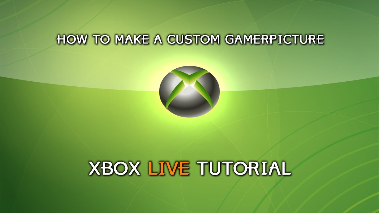 Xbox 360 How To Make A Custom Gamerpicture Youtube