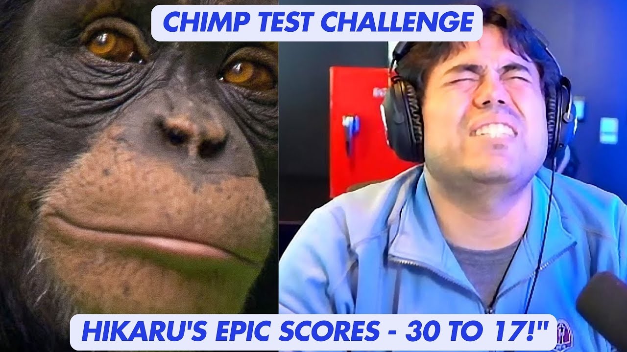 Hikaru Takes On The Chimp Test Live Youtube