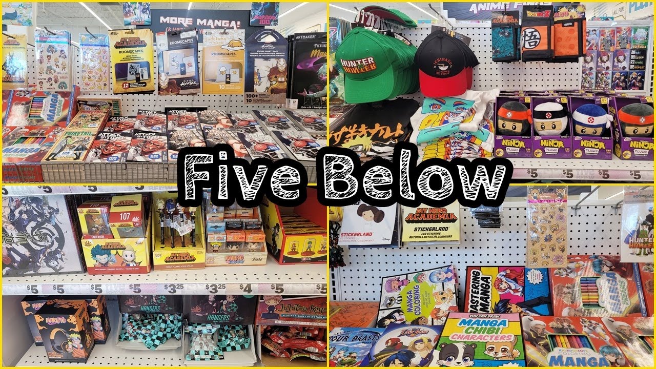 Five Below Anime Section Shop With Me Anime Manga Collector Youtube