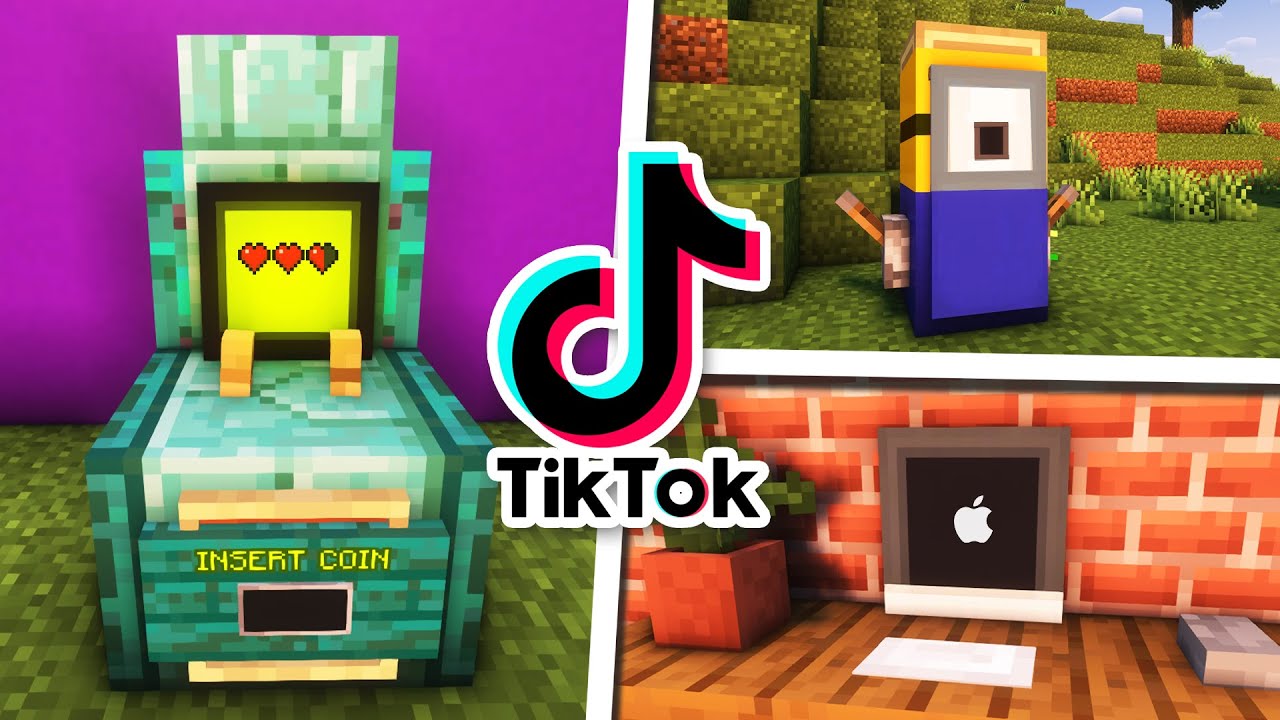 Minecraft 20 Viral Tiktok Build Hacks Youtube
