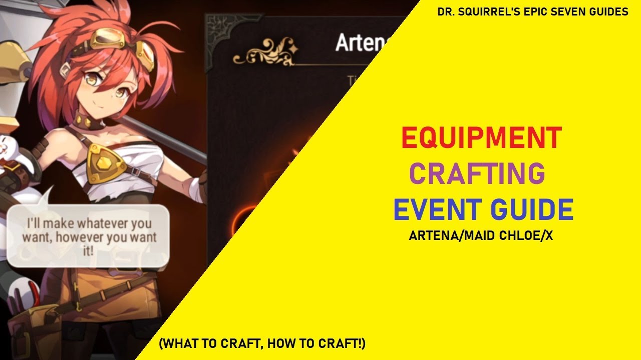 Equipment Crafting Event Guide What To Craft How To Craft Epic