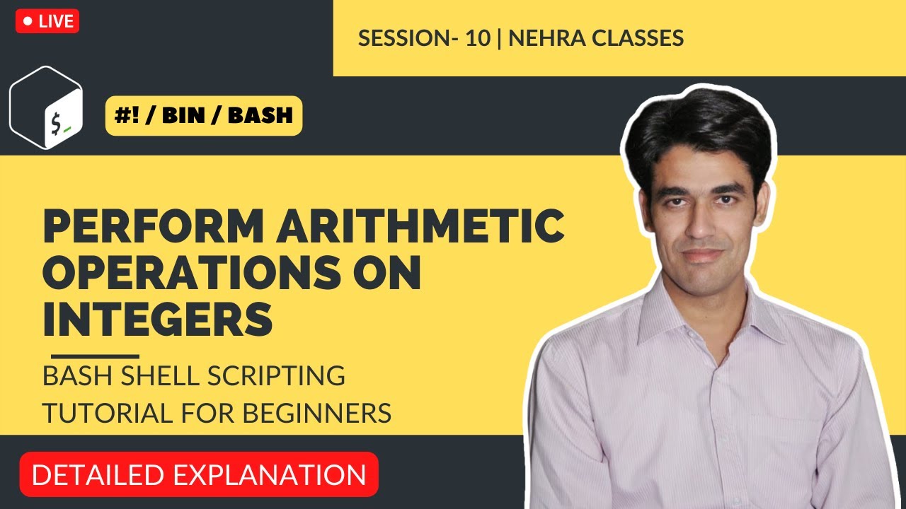 Perform Arithmetic Operations On Integers Bash Shell Scripting