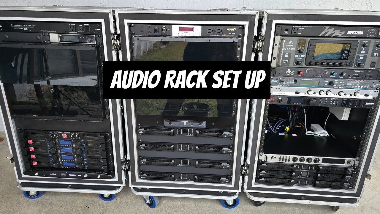 Sound System Audio Rack Set Up Youtube
