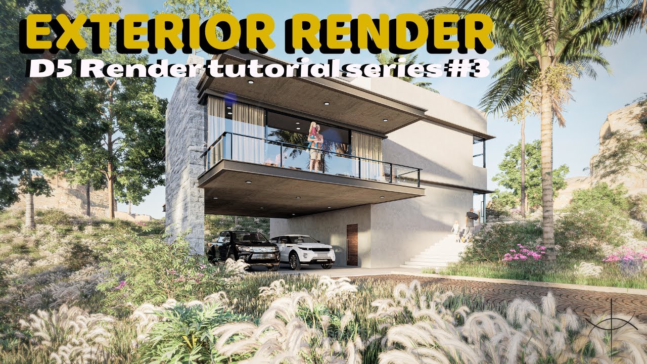 D5 Render Tutorial 1 House On Montain Exterior Render Youtube