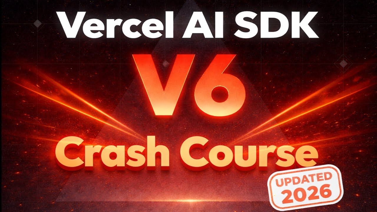 Vercel Ai Sdk Crash Course 2026 Youtube