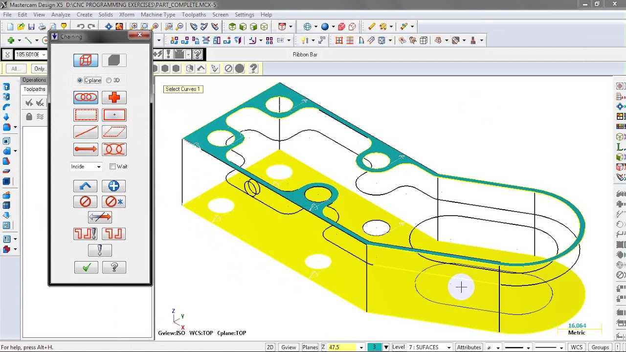 Mastercam 3d Designing Youtube