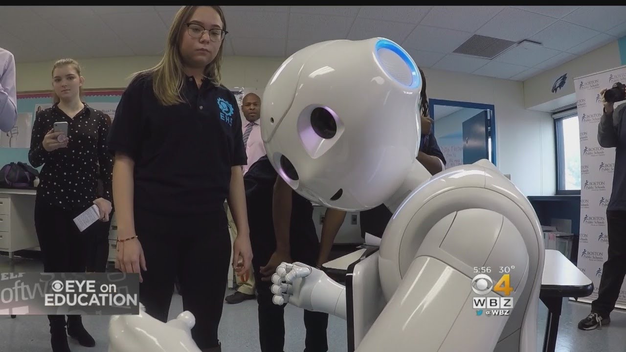 Robots Join Students In Boston High School Classroom Go It