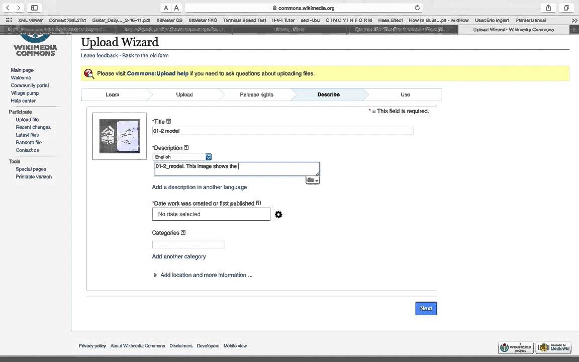 How To Upload A File To Your Wikimedia Commons Account Youtube