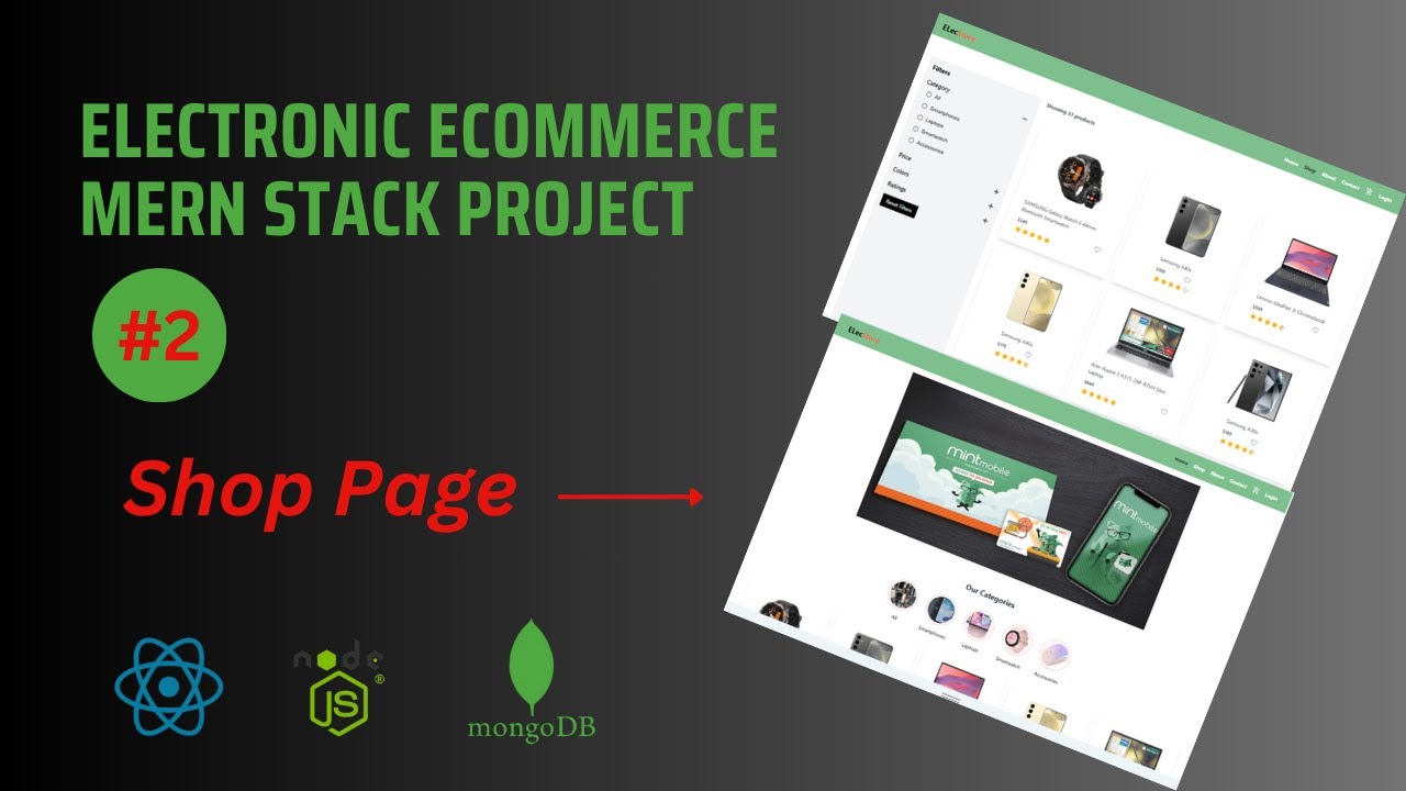 Build Mern Stack Electronic Website In Reactjs Nodejs Expressjs