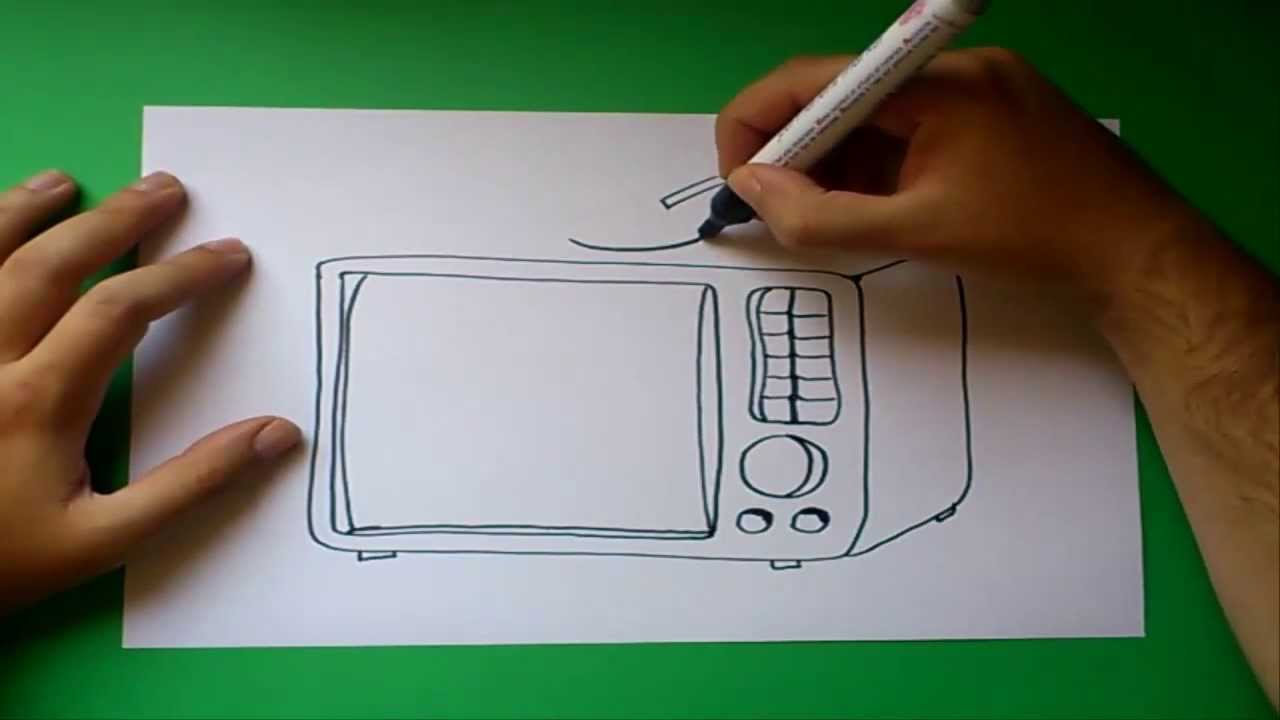 Como Dibujar Una Television Paso A Paso How To Draw One Tv Youtube