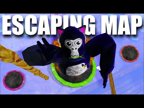 Using Trampolines To Escape The Map Gorilla Tag Youtube