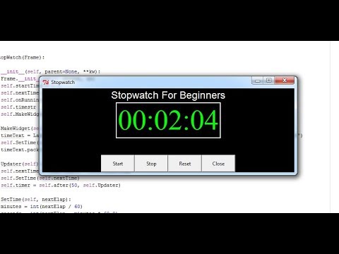 Stopwatch Using Python Python Mini Project With Source Code Youtube