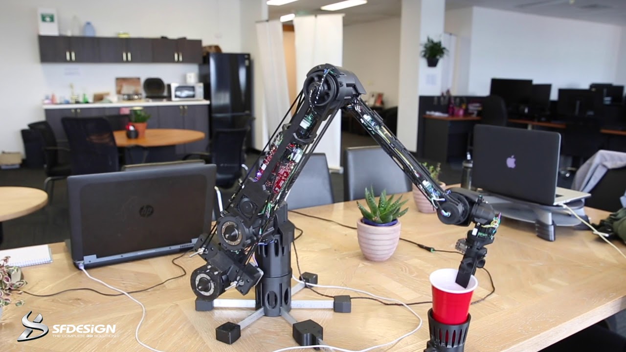 Dexter Hd Can Copy Your Motions 3d Printed 7 Axis Robot Arm Youtube